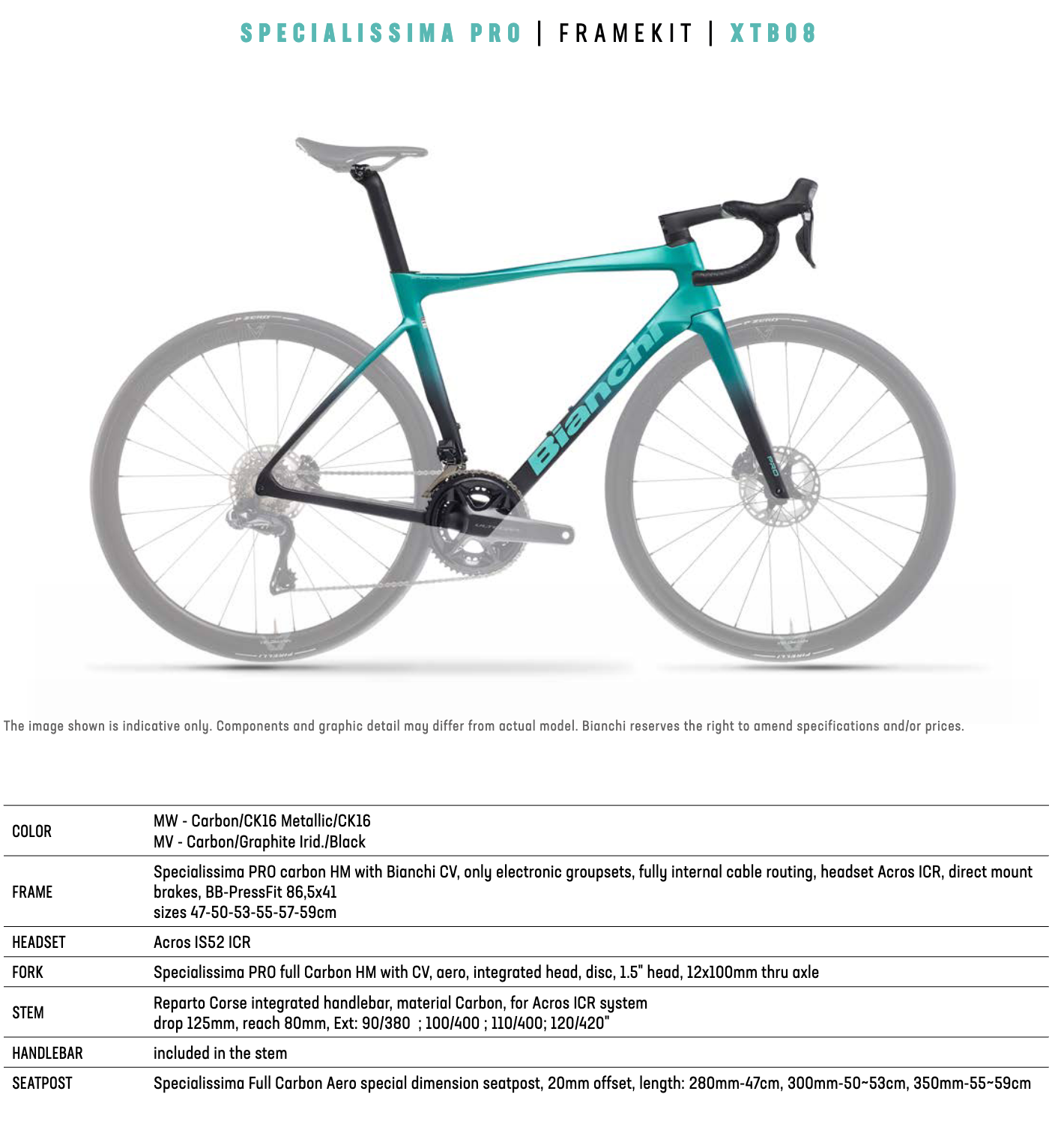 Specialissma Pro Frame Set (frame,fork,headset only) Cockpit is Extra ...